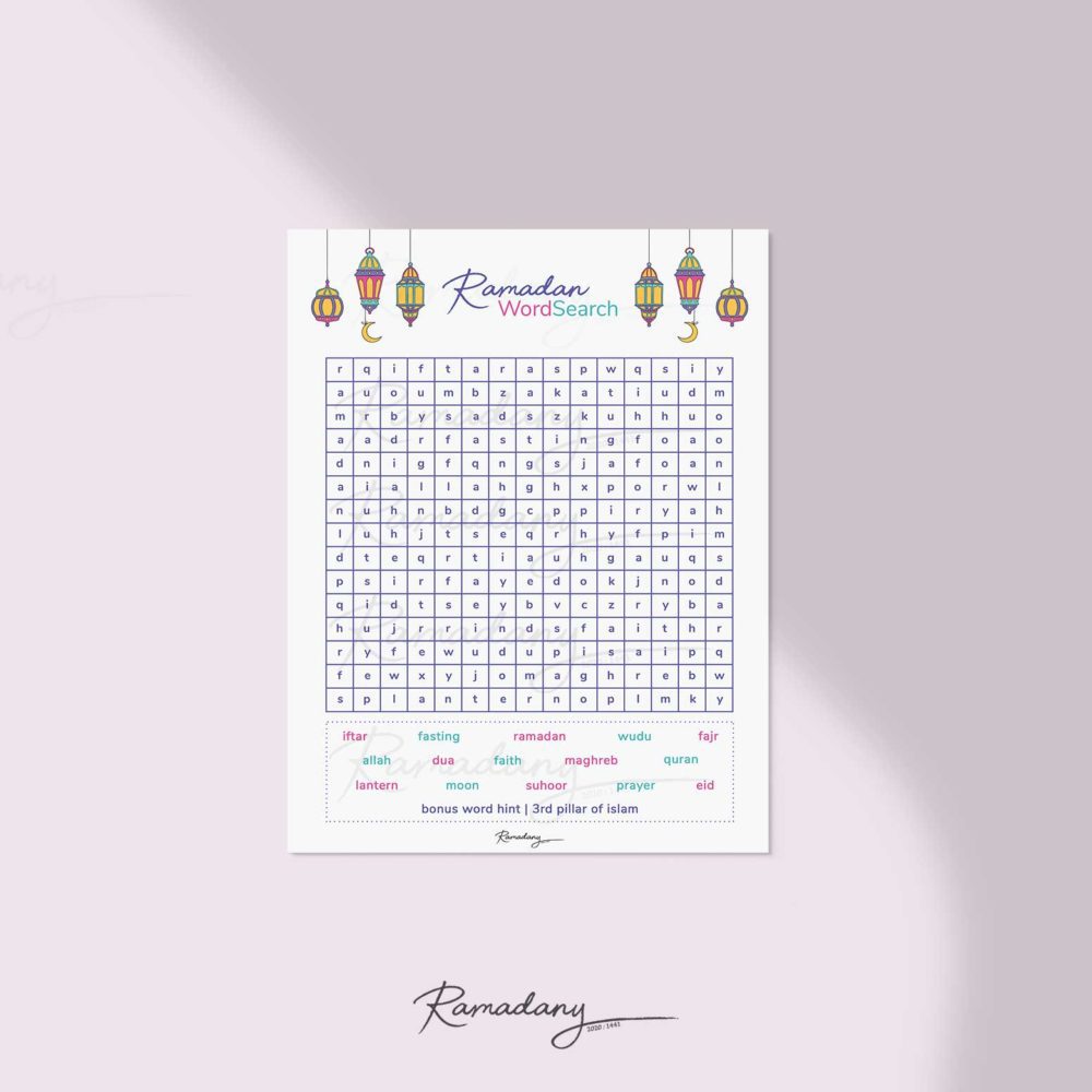 Eid-ul-Adha Kids Word Search | Uppercase and Lowercase | Printable ...