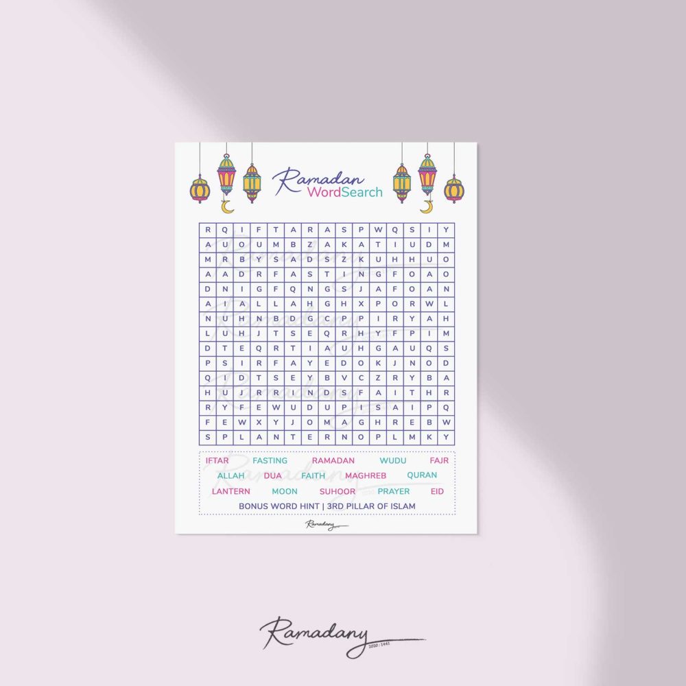Eid-ul-Adha Kids Word Search | Uppercase and Lowercase | Printable ...