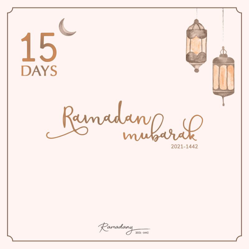 Ramadan 2021 - 15 days to go - Ramadany